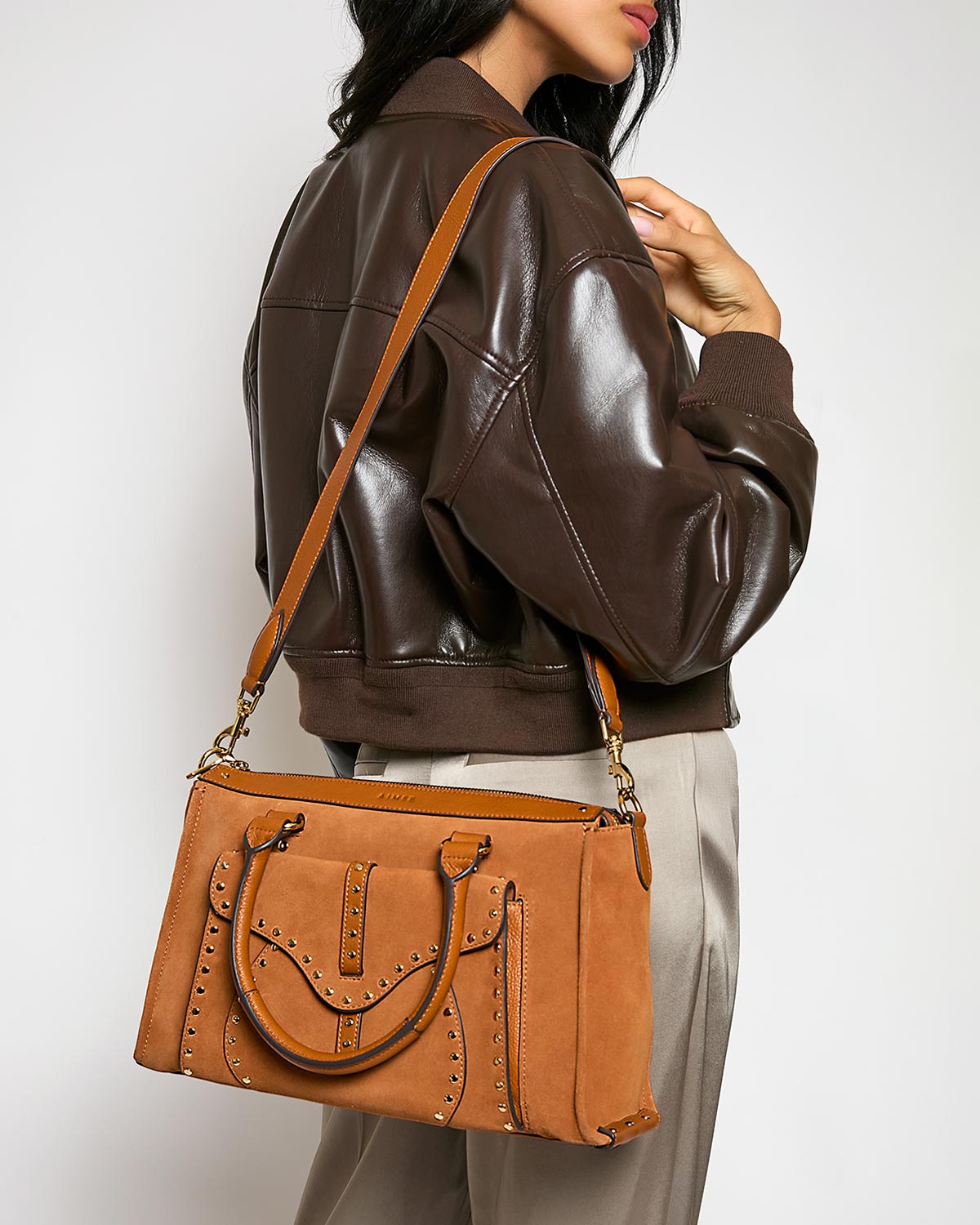 Rustic Amour Satchel Designer Leather Handbag For Women | AIMEE by ...