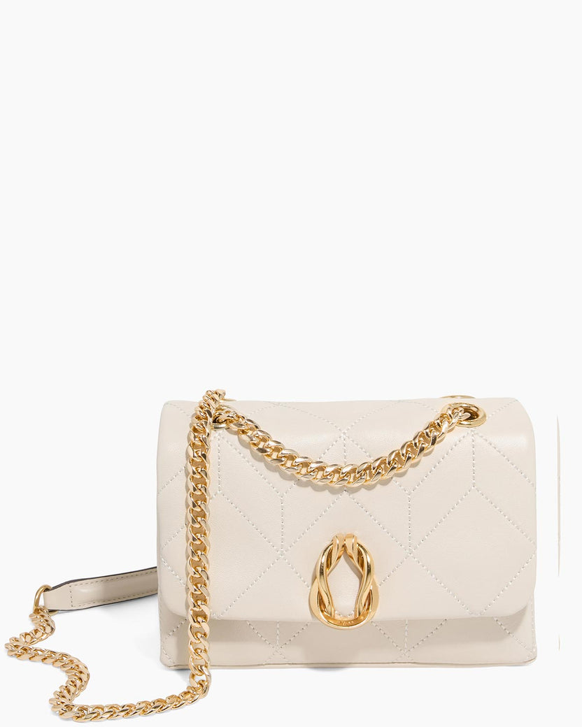 Chalk Unity Small Shoulder Designer Leather Handbag For Women | AIMEE ...