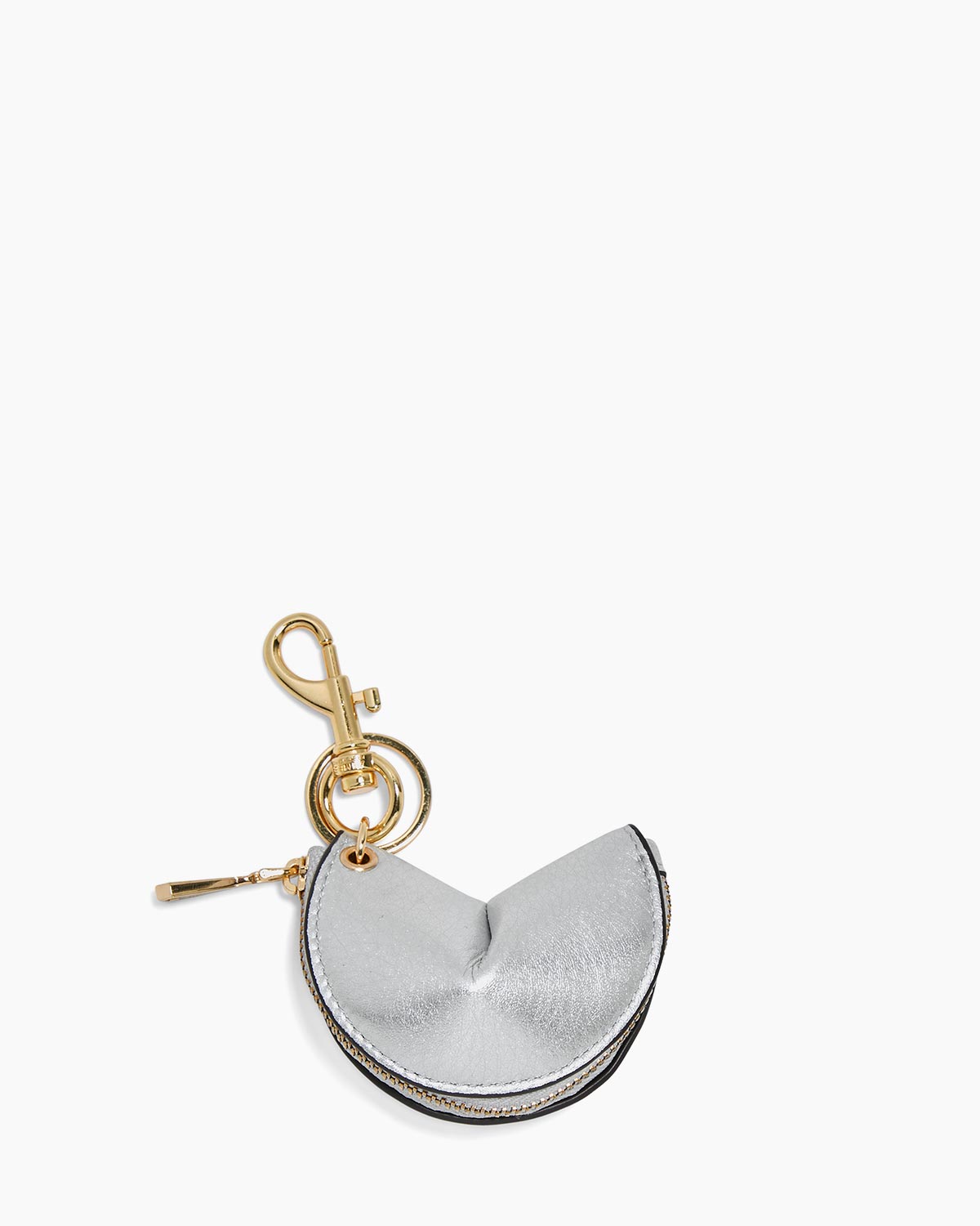 Metallic Fortune Zip Charm Designer Leather Handbag For Women | AIMEE ...