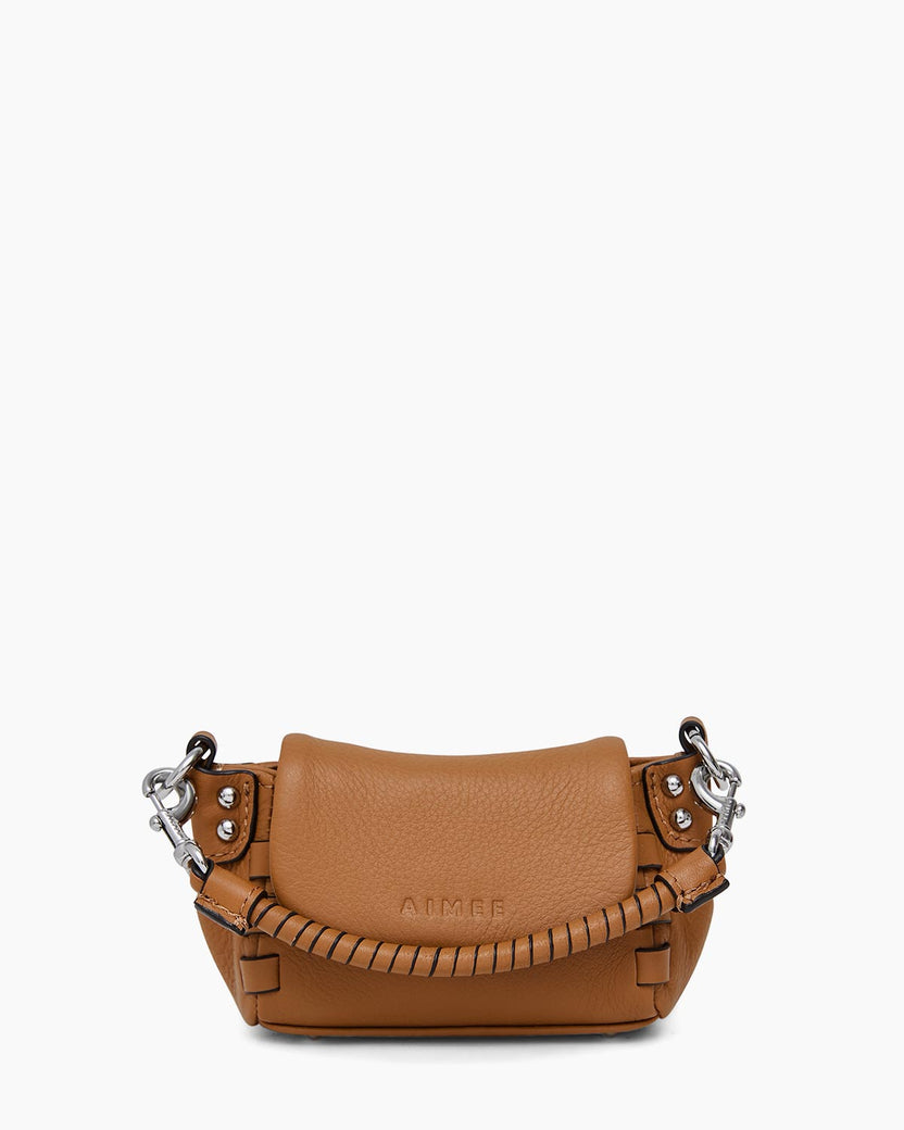 Latte Zen Charm Designer Leather Handbag For Women | AIMEE by Aimee ...