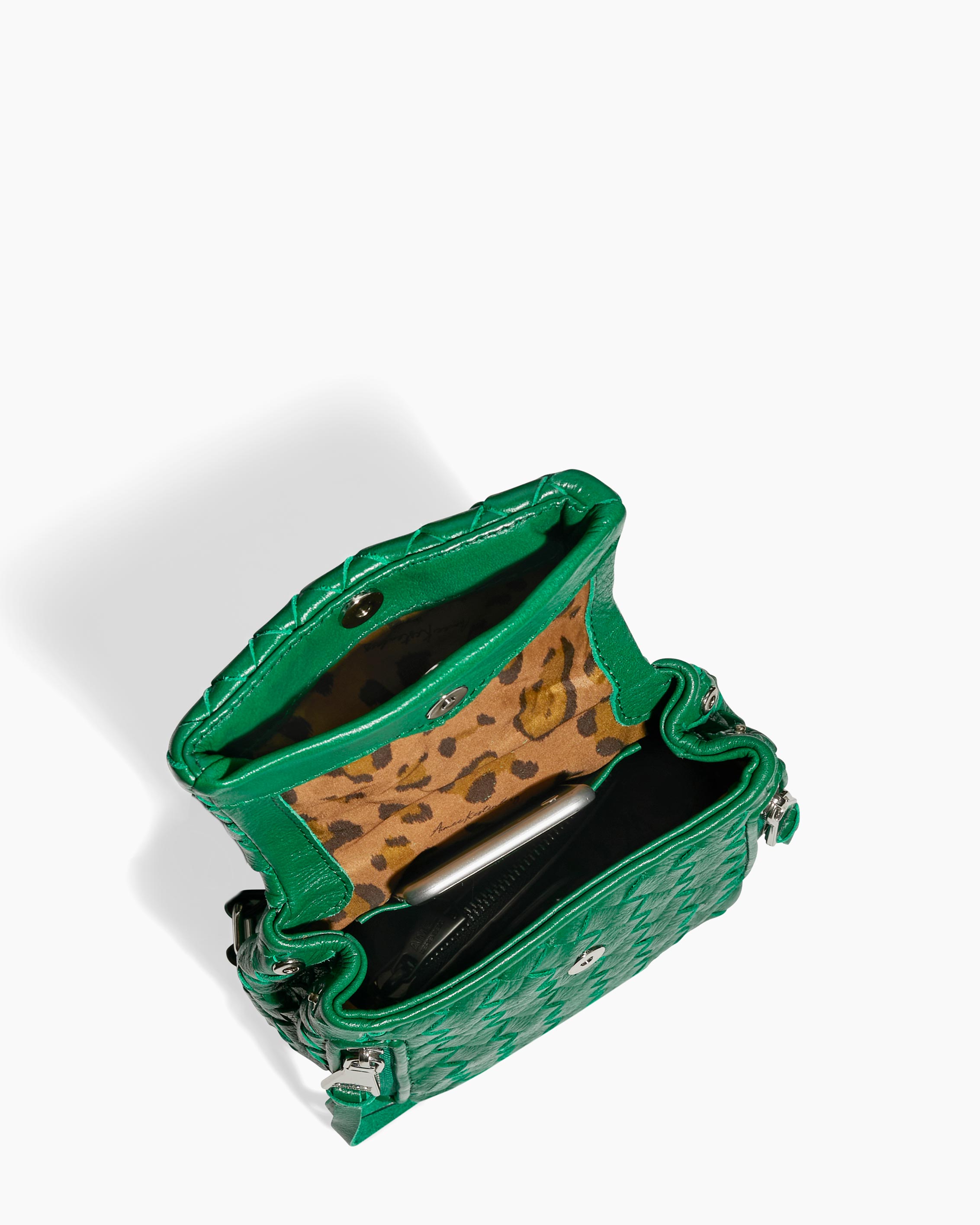 Bali Kelly Green Woven Mini Backpack | Aimee Kestenberg – A I M E E